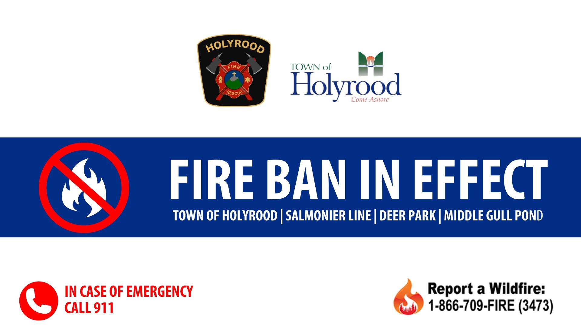 Fire Ban for Jurisdiction of Holyrood Fire Department - May 30, 2025 ...