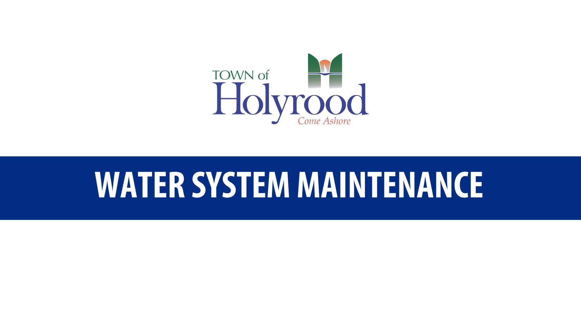 Water System Maintenance - January 14, 2026 - Town of Holyrood